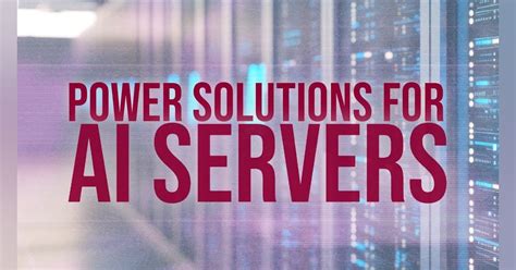 Infineon Advanced Power Solution Addresses Ai Server Demands Electronic Design