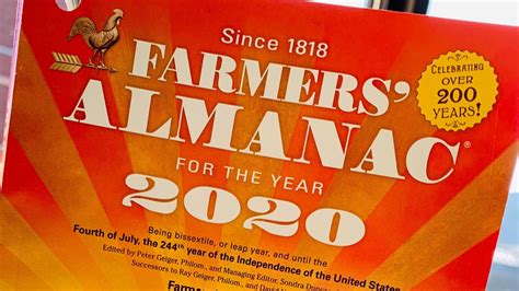 2020 Farmers Almanac Released