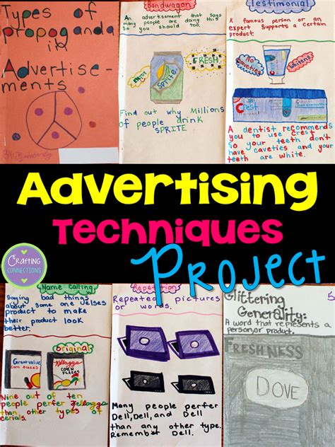 Advertising Techniques A Project Upper Elementary Snapshots