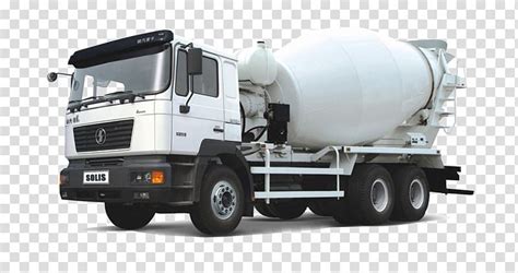 White Mixer Truck Cement Mixers Ready Mix Concrete Concrete Pump
