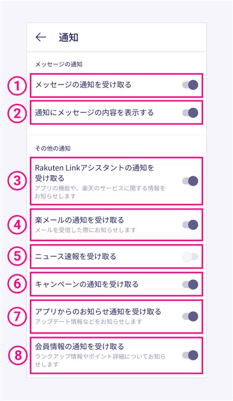 通知設定を確認・編集する