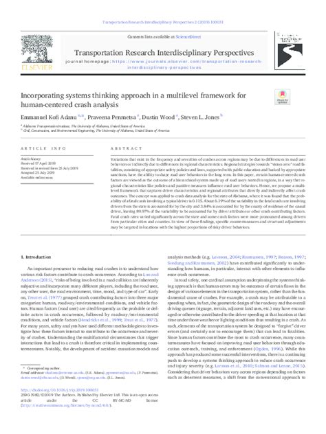 Pdf Incorporating Systems Thinking Approach In A Multilevel Framework