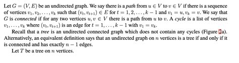 Solved Let G V E Be An Undirected Graph We Say There Is A Chegg