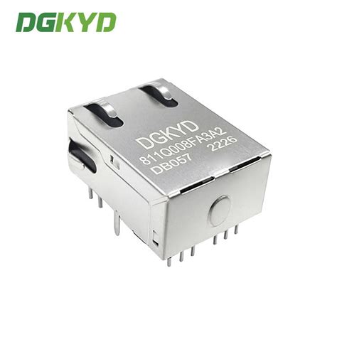 gigabit ethernet filter rj45 network port connector shielded light