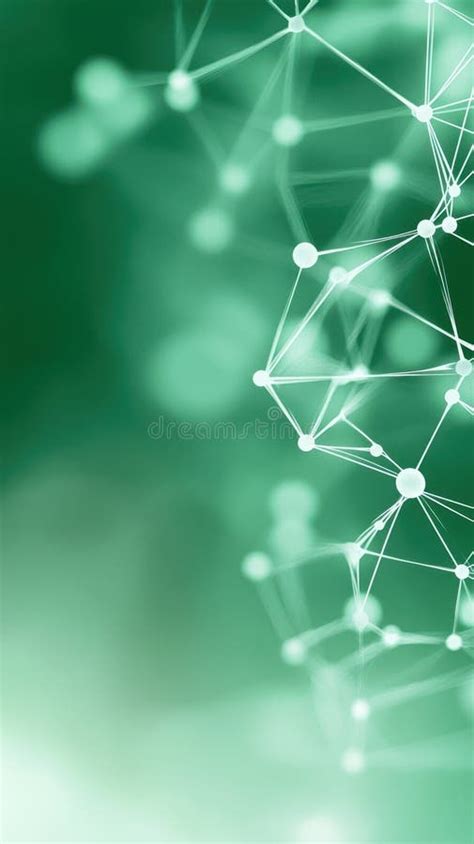 An Abstract Network Of Interconnected White Spheres And Lines Creates A Complex Structural