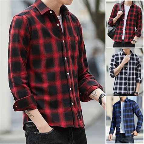 Long Sleeve Polo Checkered