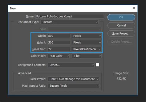 Cara Membuat Pattern Di Photoshop Simpel Shape Polkadot