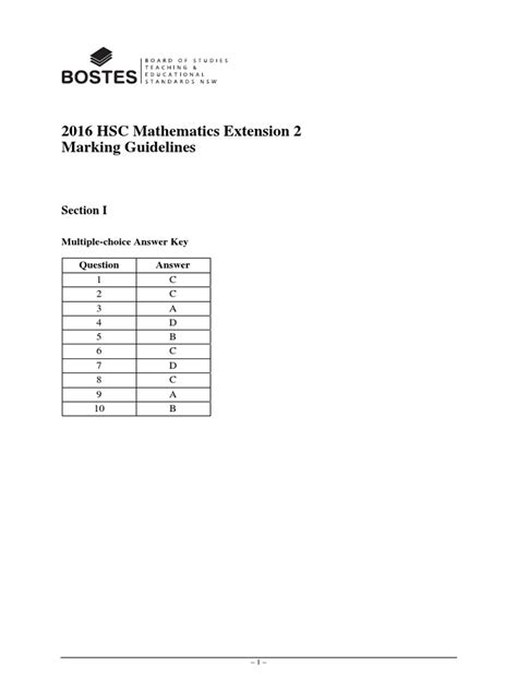 2016 Hsc Mg Maths Ext 2 Pdf Triangle Angle