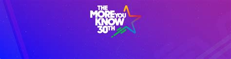 Nbc The More You Know 30th Anniversary Logo 2019 The More You