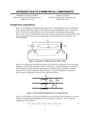 Introduction To Symmetrical Components Pdf INTRODUCTION TO SYMMETRICAL COMPONENTS Edmund O
