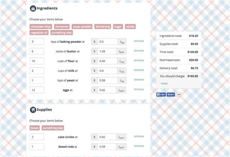 Cake Pricing Excel Spreadsheet Db Excel Com