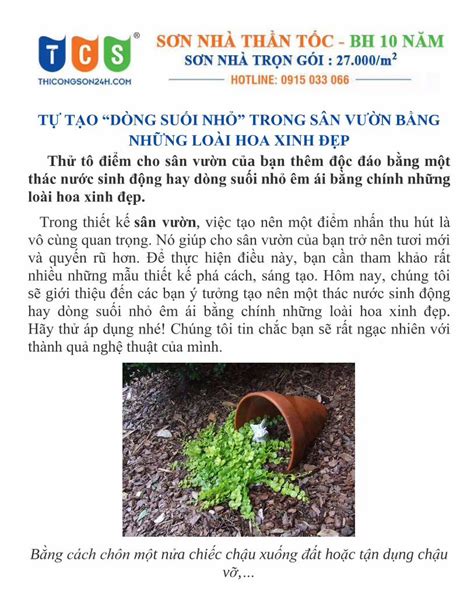 Pdf Tự Tạo “dòng Suối Nhỏ” Trong Sân Vườn Bằng Những Loài Hoa Xinh