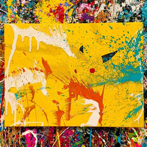 Original Artwork Pikasso Pikachu Abstract Prinnana