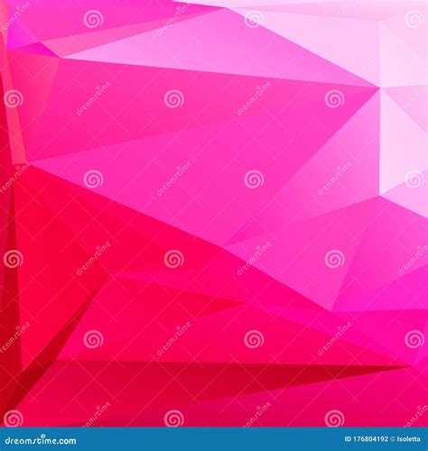 Pink Abstract Polygonal Background Triangle Mosaic Pattern Stock Illustration Illustration Of