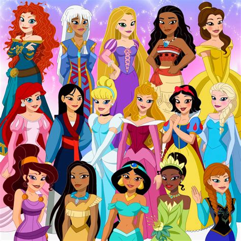 Disney Princesses By Lunamidnight1998 On Deviantart