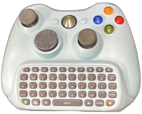 Microsoft Xbox 360 Light Blue Chatpad Consolevariations