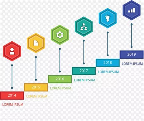 彩色多边形阶梯图表png图片素材下载 图片编号yrmkgarq 免抠素材网
