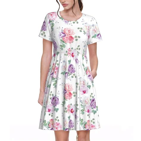Spring Summer Dresses For Women 2025 Rose Flower B Wedding Guest