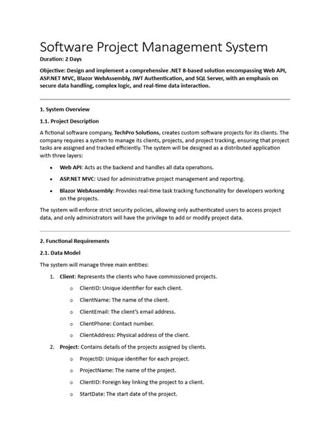 Software Project Management System Pdf Modelviewcontroller Databases