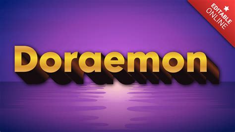 Doraemon 20th Century Fox Text Effect Generator