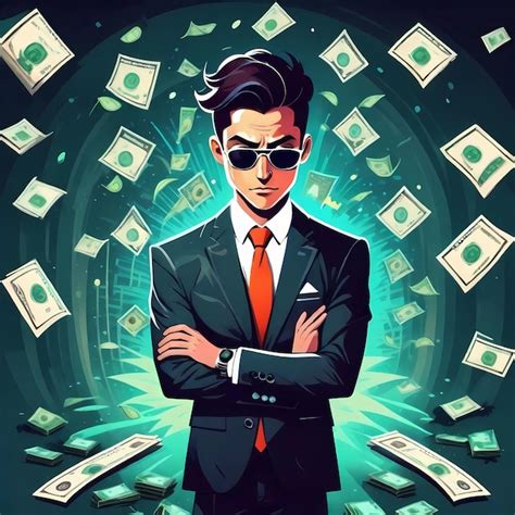 Premium Photo Businessman On The Background Of Money