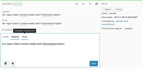 Updated Editor Interface Translate WordPress