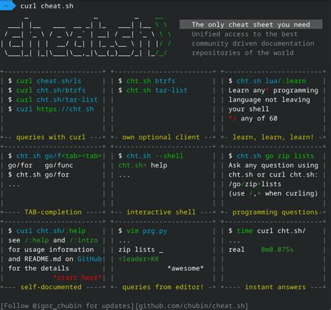 Obtén una guía rápida de los comandos GNU Linux con cheat sh SeviLinux
