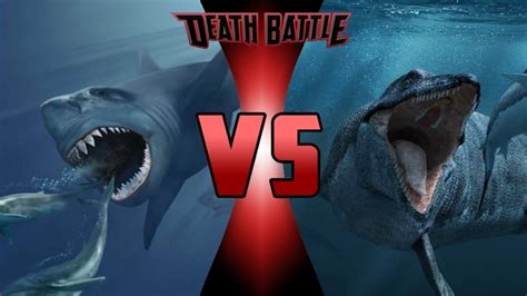 Megalodon Vs Mosasaurus Youtube