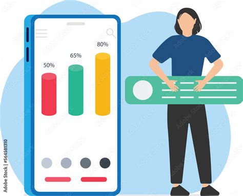 Website Statistics Online Earning Graph App Layout Income Report