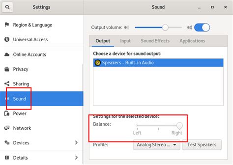 Balancing Left Right Speaker Volume On Debian Buster Gnome Edition