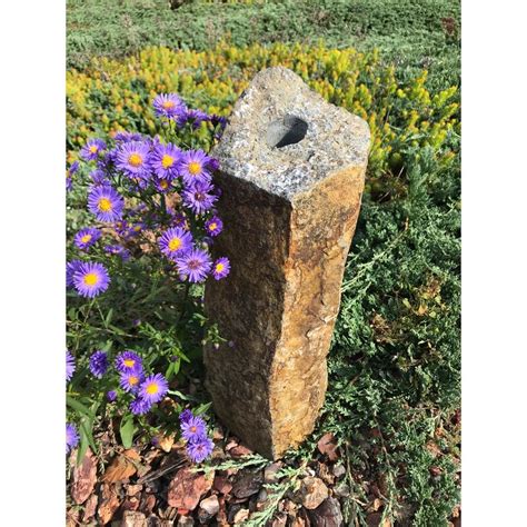 Stone Age Creations Drilled Basalt Column Garden Stone Wayfair