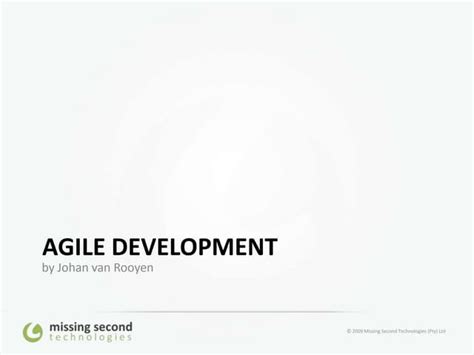 Agile Development Ppt