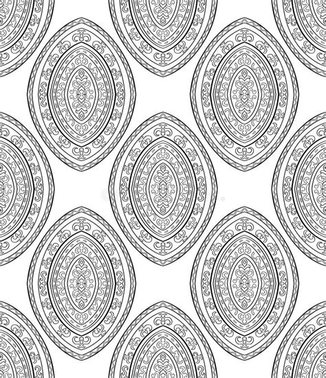 Oriental Black And White Ornament Stock Vector Illustration Of Arabic Damask 89526838