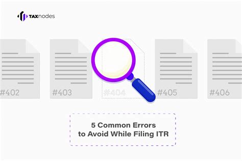 5 Common Errors To Avoid While Filing Income Tax Returns In India