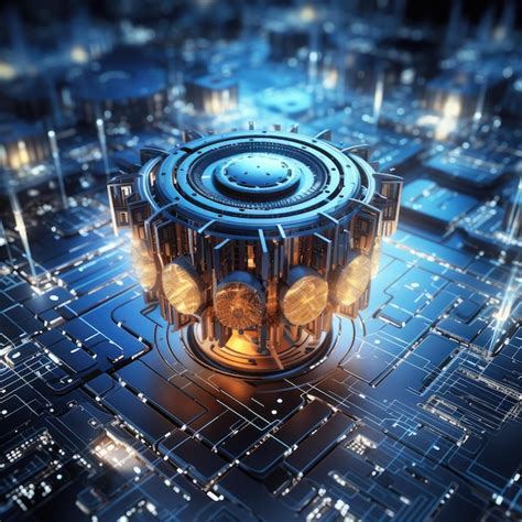 Premium Ai Image Quantum Technology Background