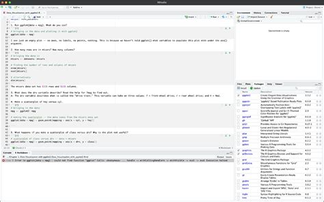 could not find ggplot function despite being loaded in publishing