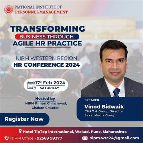 Nipm Pimpri Chinchwad Chakan Chapter On Linkedin Nipmconference Agilehr Hrtransformation