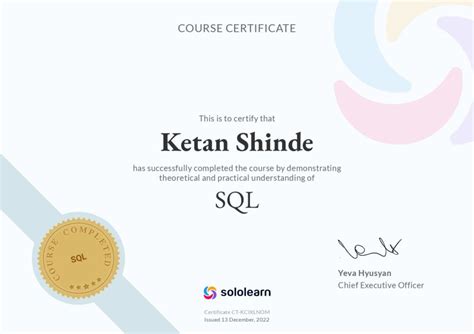Ketan Shinde On Linkedin Sql Mysql Database Sololearn