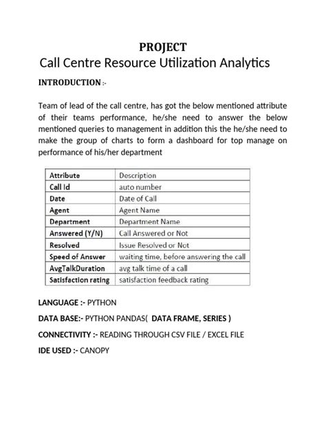 Project Call Center Pdf Data Management Software Engineering