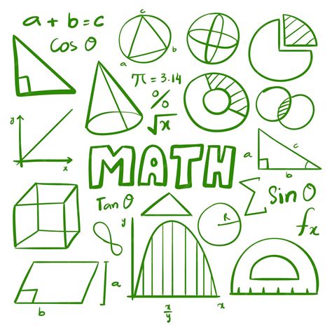 Premium Vector Mathematics Doodle Vector Math Scribbles Vector Math Hand Drawing Vector Doodles