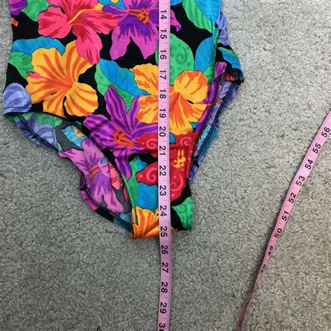 Vintage Jantzen 80s Swimsuit Floral Retro One Piece S Gem