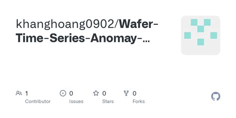 Github Khanghoang Wafer Time Series Anomay Detection