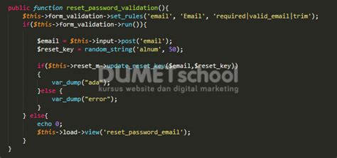 Reset Password Dengan Verifikasi Email Menggunakan Codeigniter Part 1 Kursus Web Programming