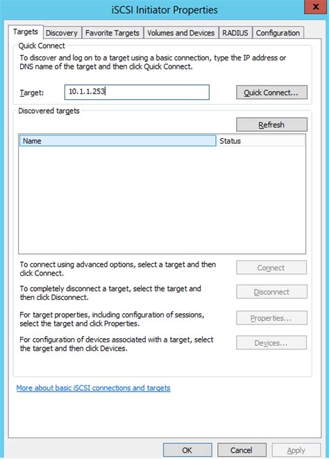 installing and configuring iscsi target server on windows server 2012