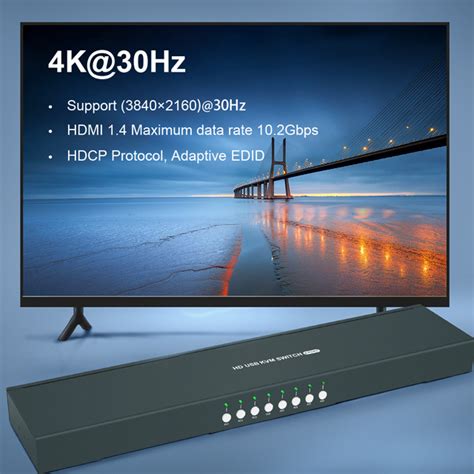 Hot Key Switch HDMI 4K 30Hz Kvm 8 Port Switch Kvm Switch And Kvm Switch 2 Port Price