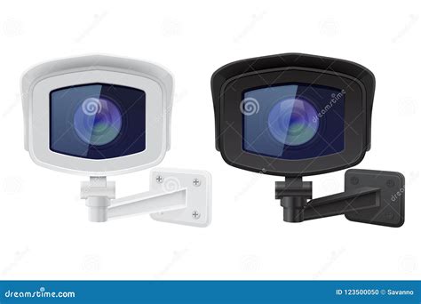 Cctv Security Camera Front View Stock Vector Illustration Of Observe Design 123500050