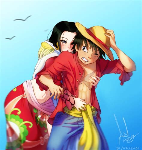 Luffy X Boa Hancock By Meriry On Deviantart