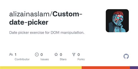 Github Alizainaslamcustom Date Picker Date Picker Exercise For Dom
