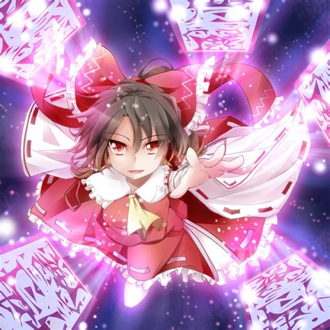 Hiro Pqtks113 Hakurei Reimu Touhou 1girl Aiming Aiming At Viewer