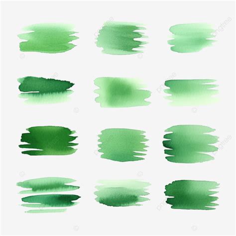 녹색 수채화 브러시 스트로크 추상적인 아크릴 미술 Png 일러스트 및 이미지 에 대한 무료 다운로드 Pngtree